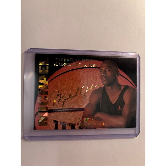 Panini | Toys | Michael Jordan Gold Signature Special Retirement Sp ...
